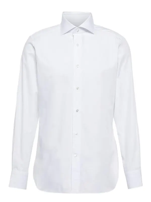 Zegna Cotton Poplin Shirt - White