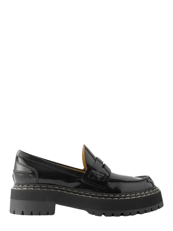 Proenza Schouler Lug Sole Platform Loafers - Black