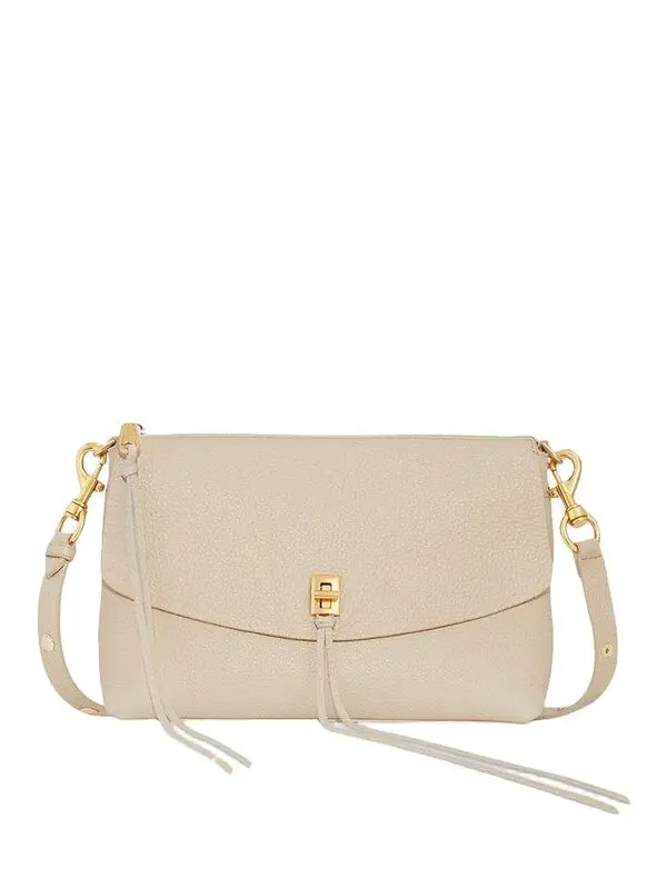Rebecca Minkoff Leather Shoulder Bag - Stone