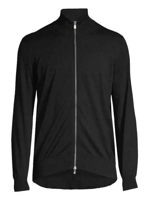 Brunello Cucinelli Cotton Zip Jacket - Black