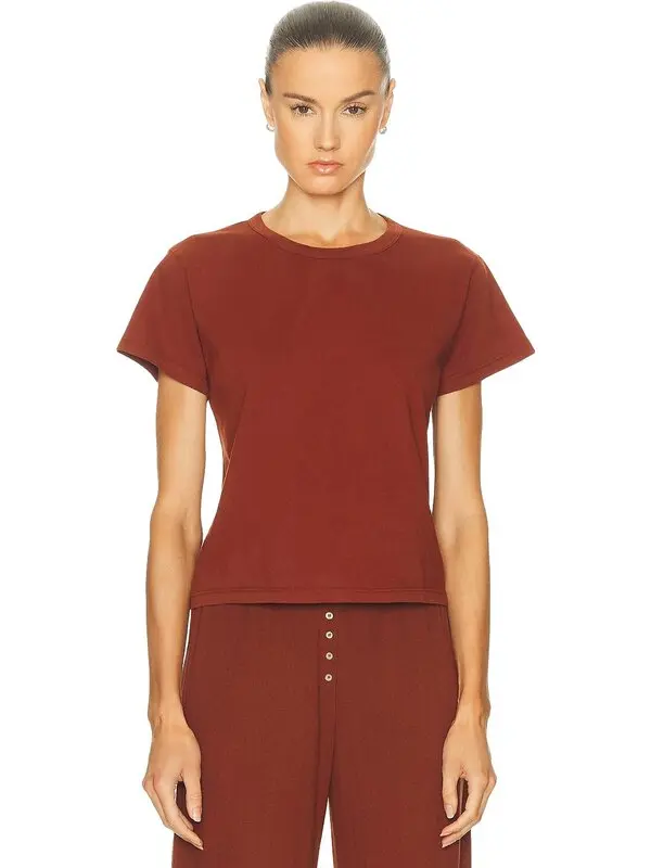 LESET The Margo Tee - Cinnamon