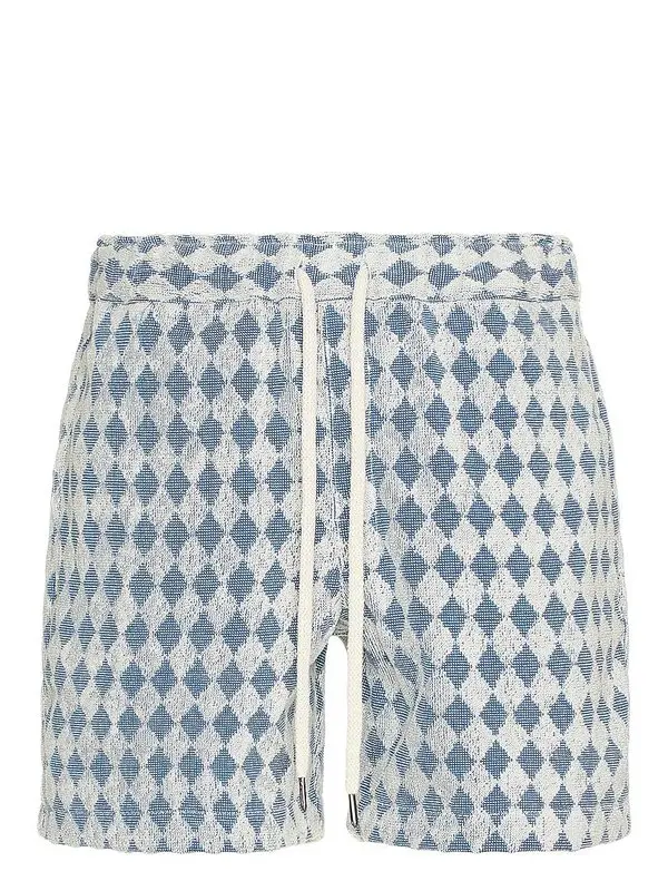 Oas Diamond Terry Shorts - Blue