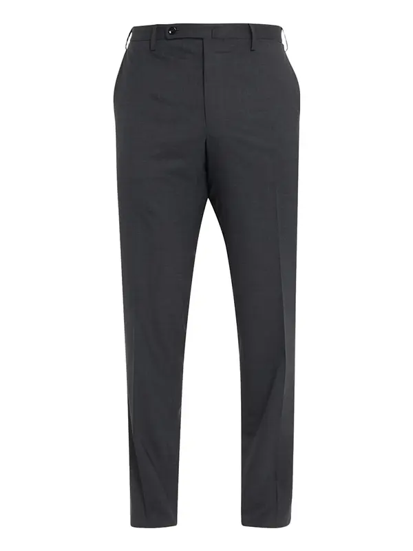 Incotex Super 150s Wool Dress Pants - Dark Grey