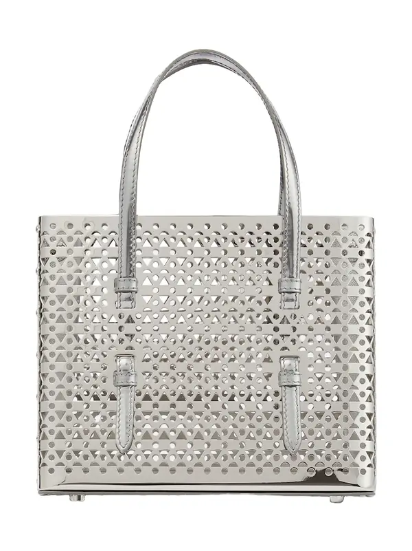 Alaïa Le Mina 20 Vienne Shoulder Bag - Silver