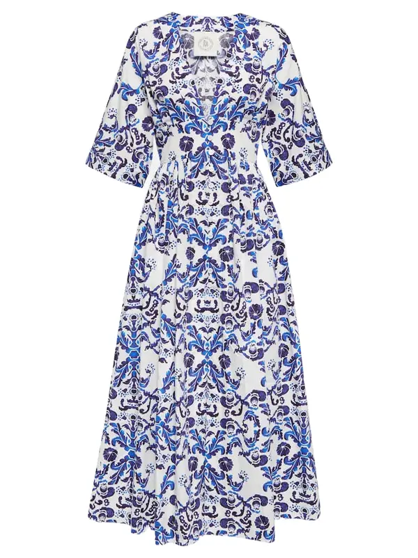 EMILIA WICKSTEAD Elowen Printed Maxi Dress - Blue