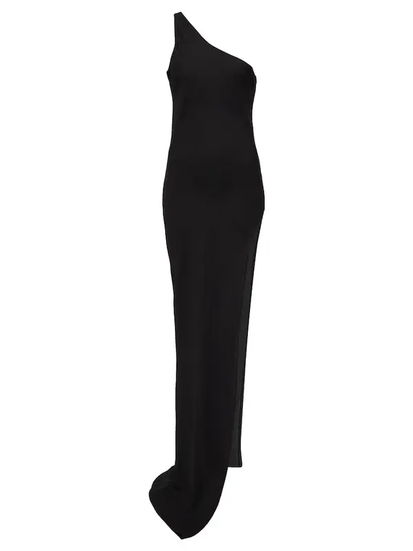 MONOT Mônot One-shoulder Maxi Dress - Black
