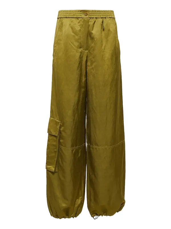 Dorothee Schumacher Hemp-blend Cargo Pants - Green