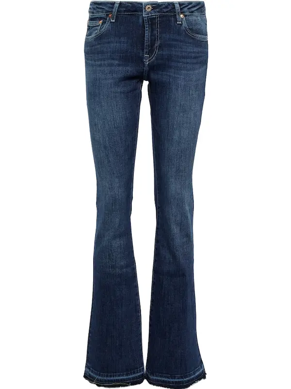Ag Low-rise Bootcut Jeans - Blue