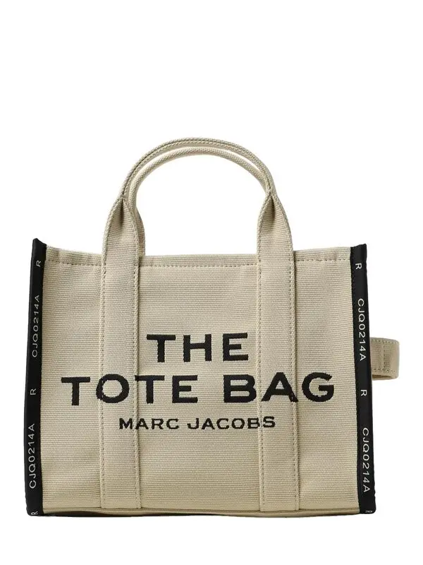 Marc Jacobs The Tote Bag In Canvas With Embroidered Logo - Sand
