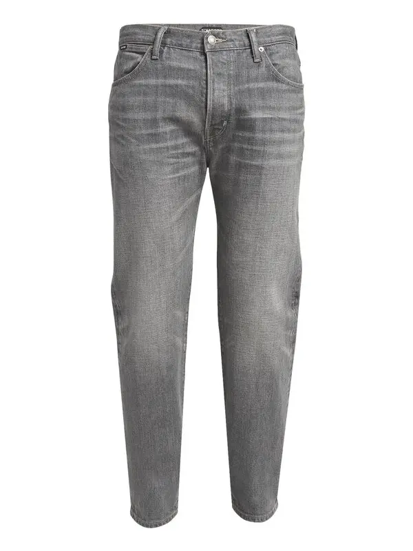 TOM FORD Straight Leg Jeans - Lead