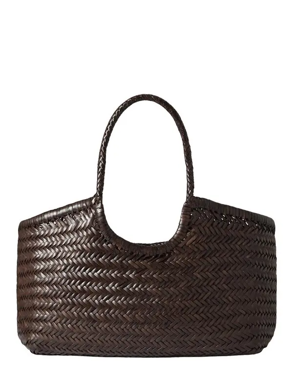 Dragon Diffusion Nantucket Woven Leather Tote - Brown