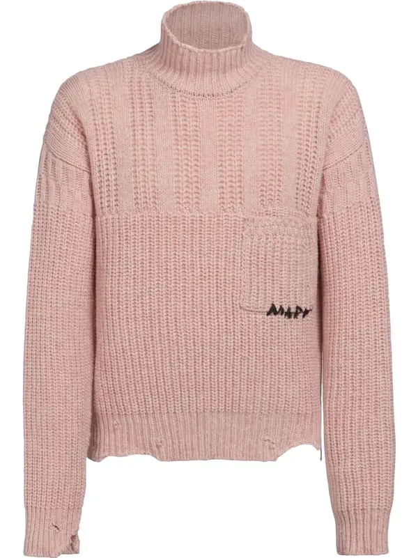 Marni Logo-embroidered Jumper - Pink