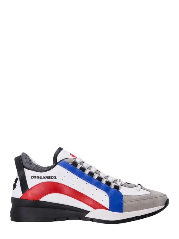 Dsquared2 Logo-embroidered Panelled Sneakers - Grey