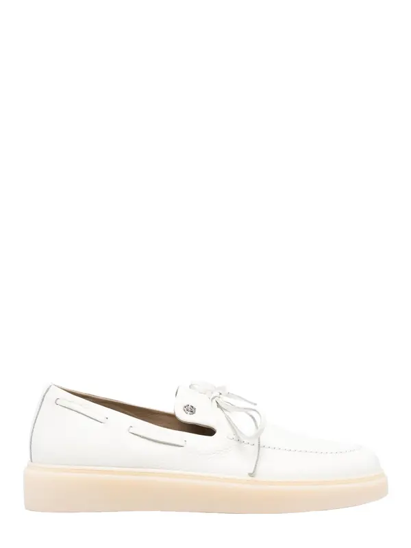 Roberto Cavalli Leather Loafers - White