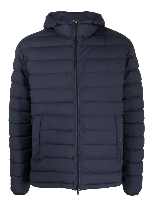 Herno Padded Hooded Jacket - Blue