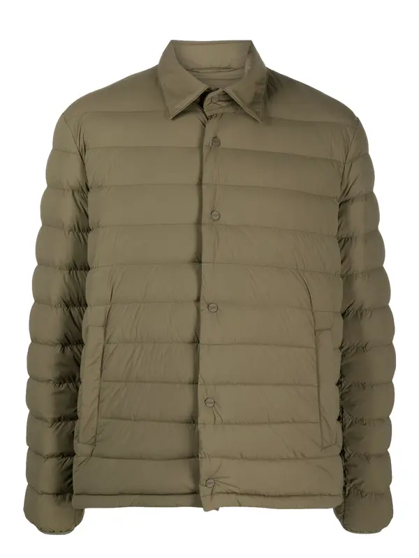 Herno Padded Button-up Jacket - Green