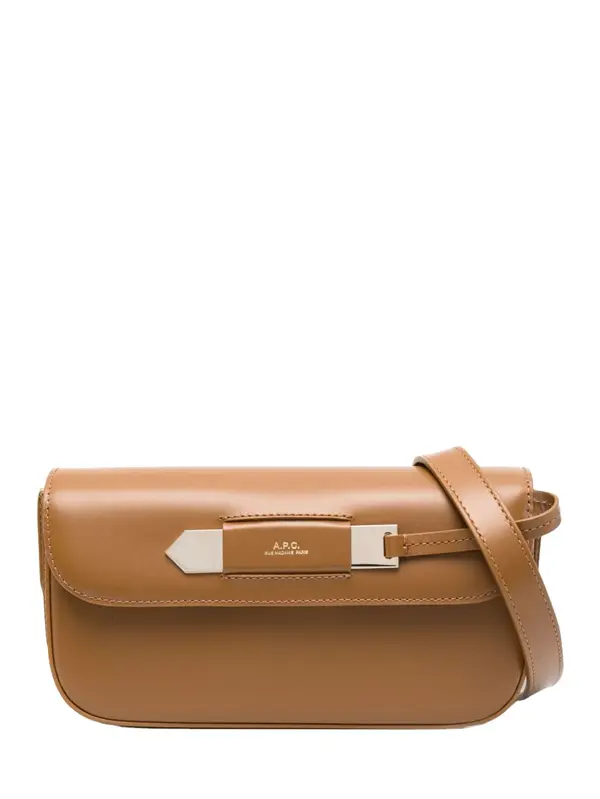 A.p.c. Charlotte Leather Shoulder Bag - Brown