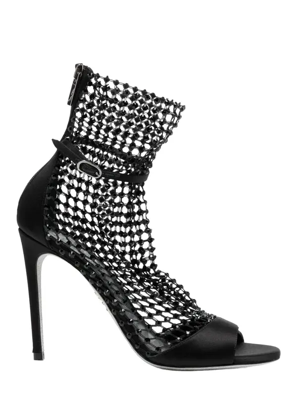 Rene Caovilla Galaxia 100mm Crystal-embellished Sandals - Black