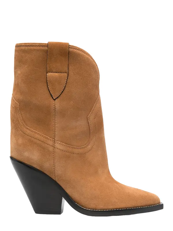 Isabel Marant Leyane 90mm Suede Boots - Brown