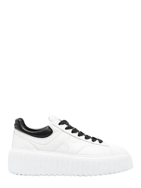 Hogan Logo-embroidered Low-top Sneakers - White