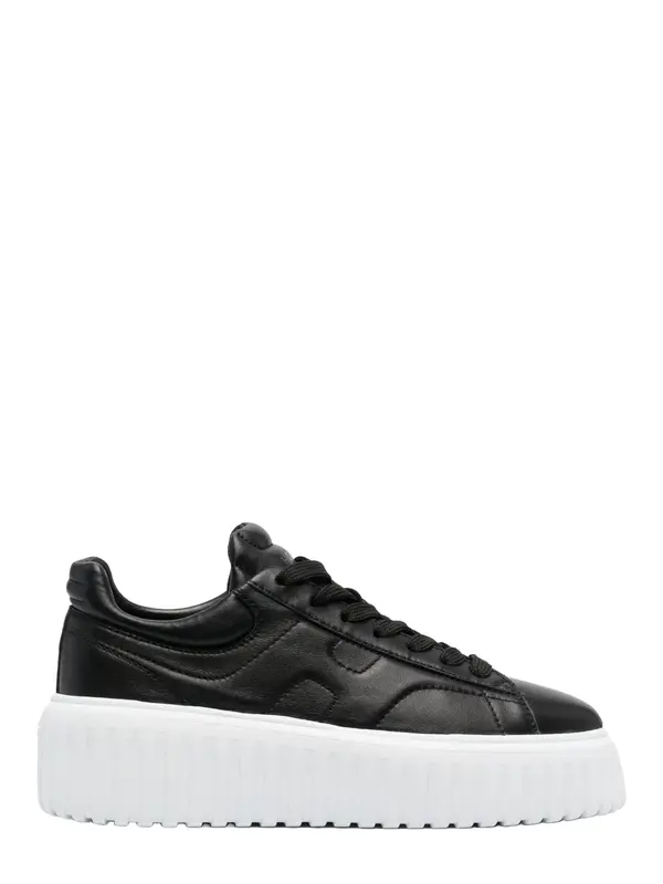 Hogan Flatform Lace-up Sneakers - Black