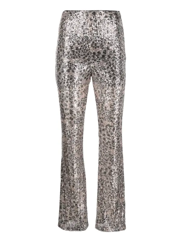 Liu Jo Sequin-embellished Trousers - Neutrals