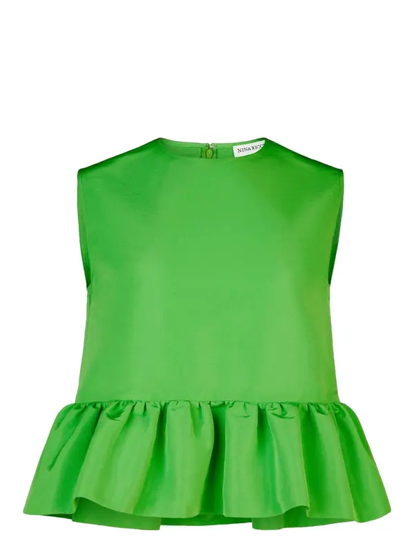 Nina Ricci Bow-detail Sleeveless Top - Green