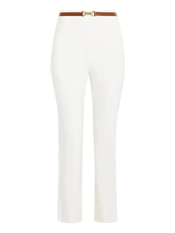 Derek Lam 10 Crosby Cotton-blend Twill Straight-leg Pants - Ivory