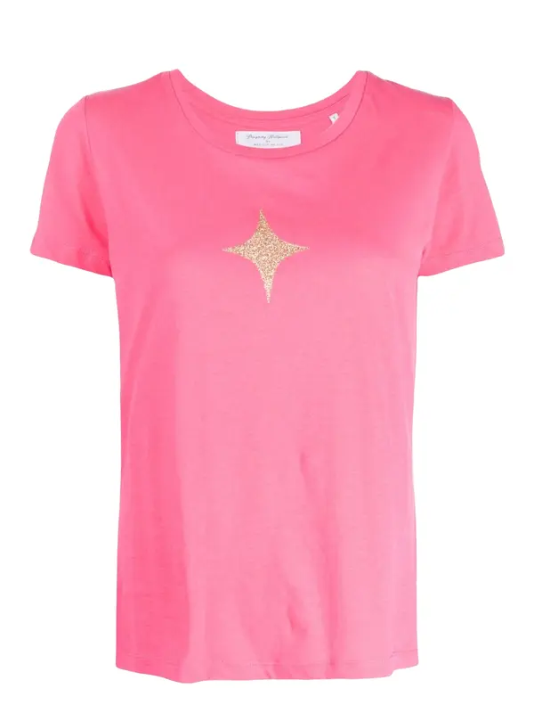 MADISON.MAISON Star-print Cotton-jersey T-shirt - Pink