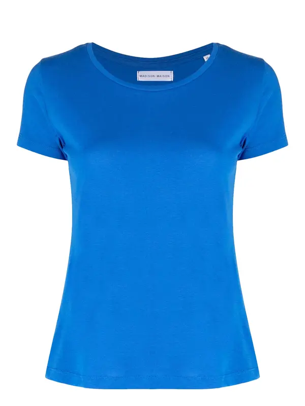 MADISON.MAISON Short-sleeved Cotton-jersey T-shirt - Blue
