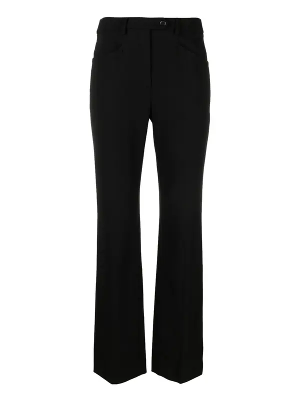 Moschino Mid-rise Straight-leg Trousers - Black