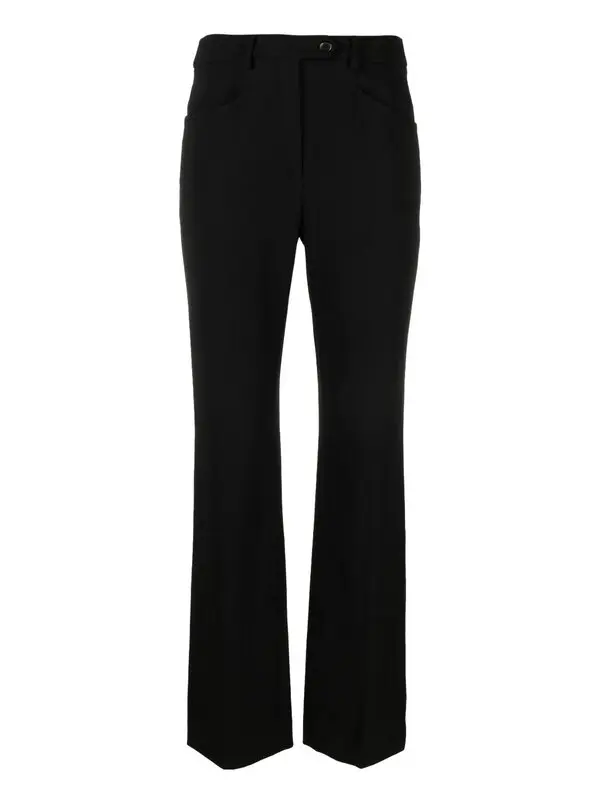 Moschino Mid-rise Straight-leg Trousers - Black