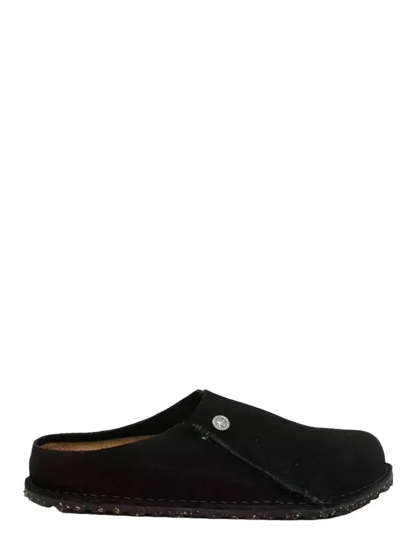 BIRKENSTOCK Zermatt Premium Suede Slippers - Black