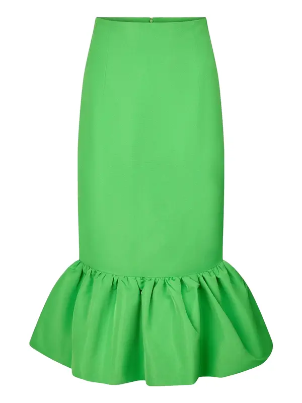 Nina Ricci Peplum-hem Pencil Skirt - Green