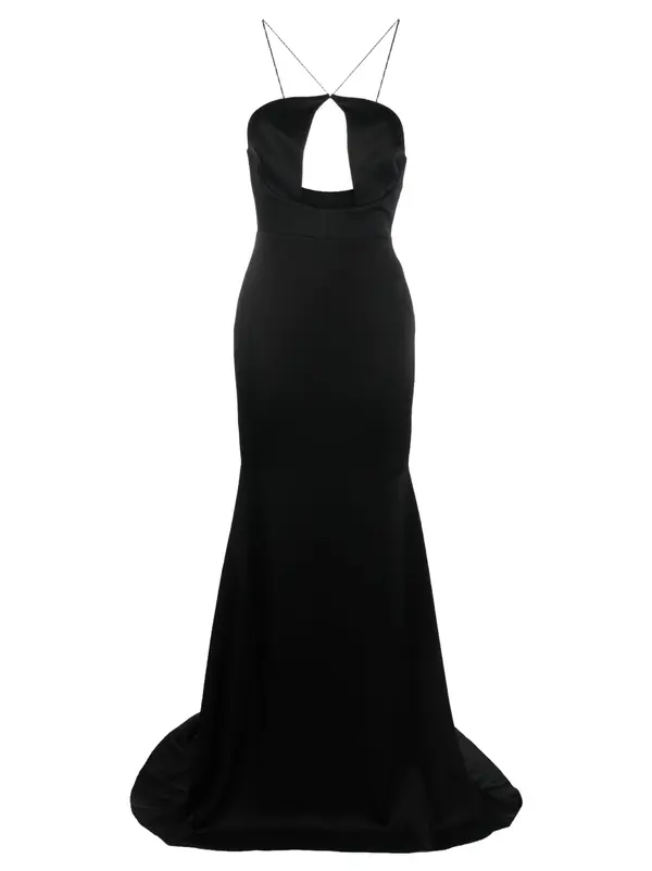Alex Perry Cut-out Maxi Gown - Black