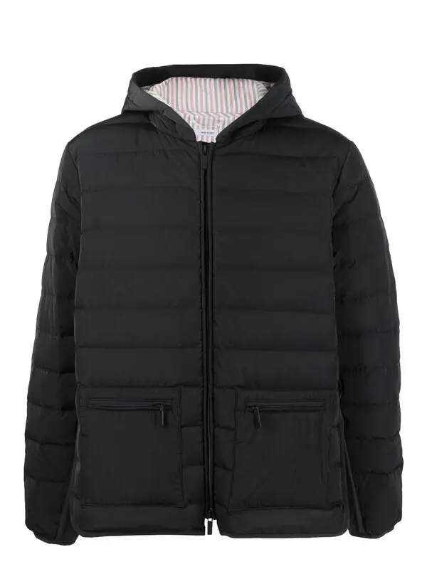 Thom Browne 4-bar Stripe Padded Jacket - Grey