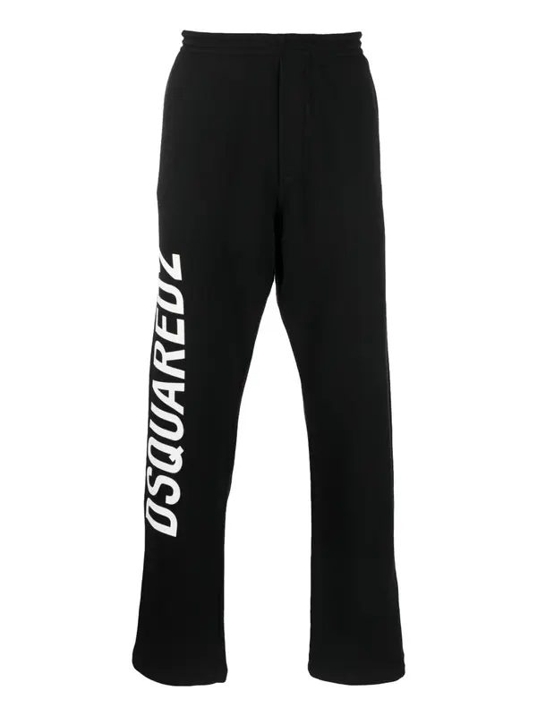 Dsquared2 Logo-print Cotton Track Pants - Black