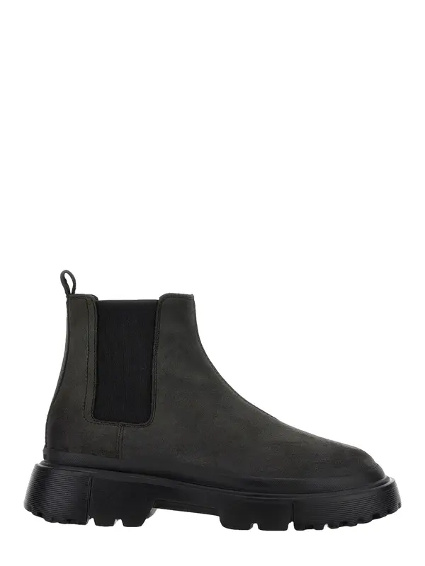 Hogan Round-toe Chelsea Boots - Black