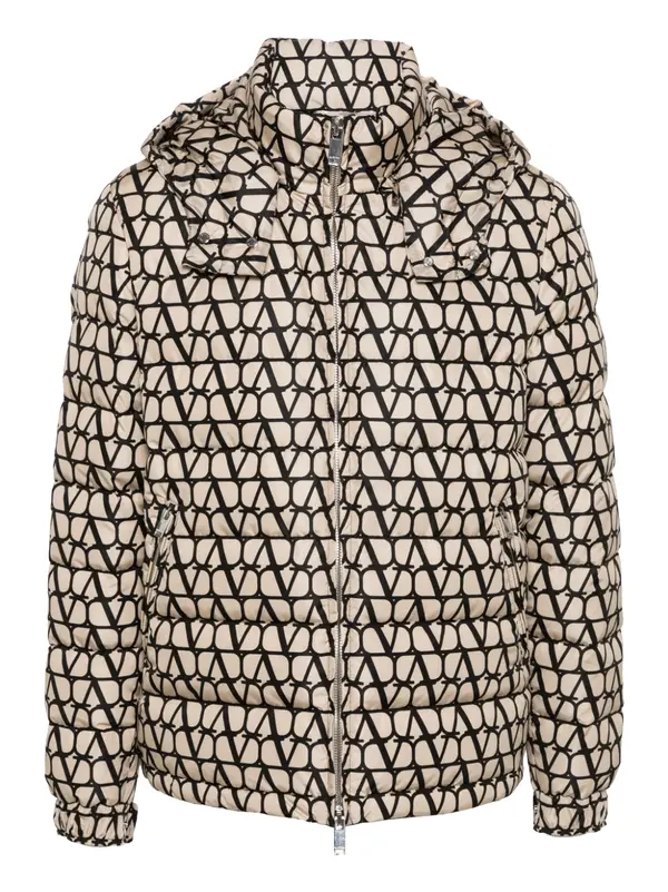 Valentino Garavani Toile Iconographe Down Jacket - Neutrals