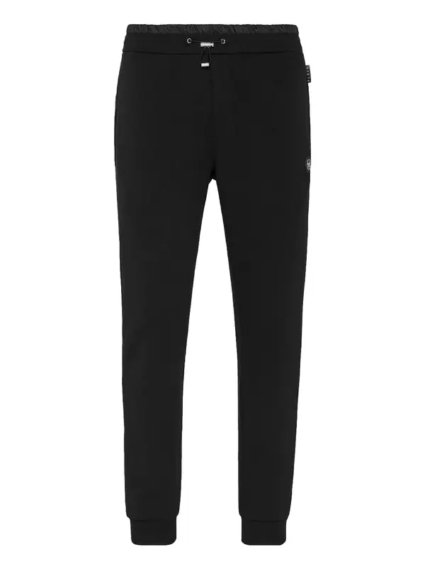 Philipp Plein Logo-patch Drawstring Track Pants - Black