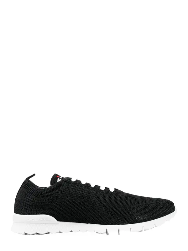 Kiton Logo-embroidered Low-top Sneakers - Black