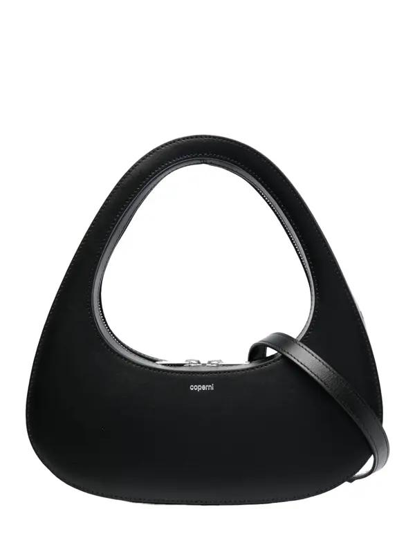 Coperni Swipe Mini Leather Top Handle Bag - Black