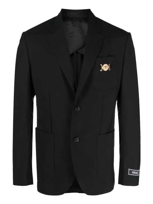 Versace Medusa Biggie Single-breasted Blazer - Black