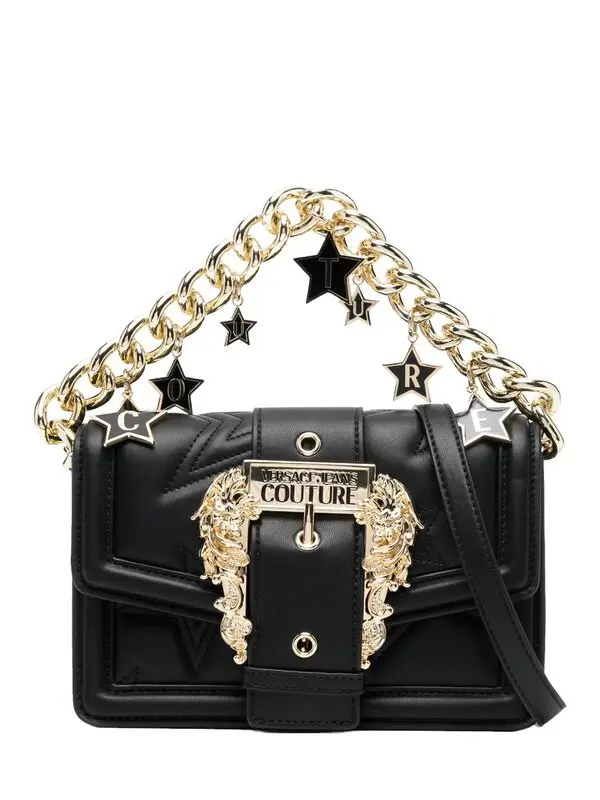 Versace Star-motif Faux-leather Tote - Black