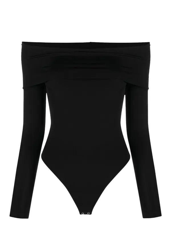 Matériel Off-shoulder Bodysuit - Black