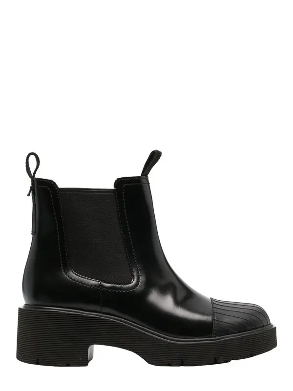 Camper Milah Leather Ankle Boots - Black