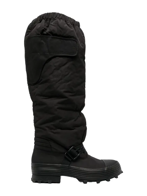 Camper Traktori Padded Thigh High Boots - Black