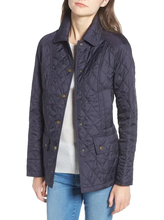 Barbour Beadnell Summer Quilted Jacket - Navy