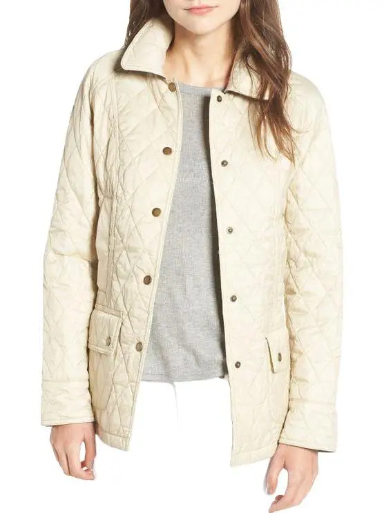 Barbour Beadnell Summer Quilted Jacket - Pearl