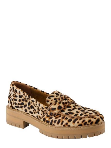 Toms Cara Platform Penny Loafer - Medium Brown